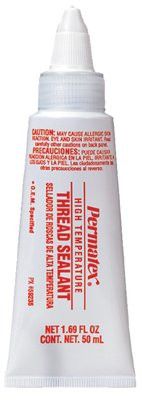 Permatex 59235 High Temperature Thread Sealants, 50 ml Tube, White (1 ...