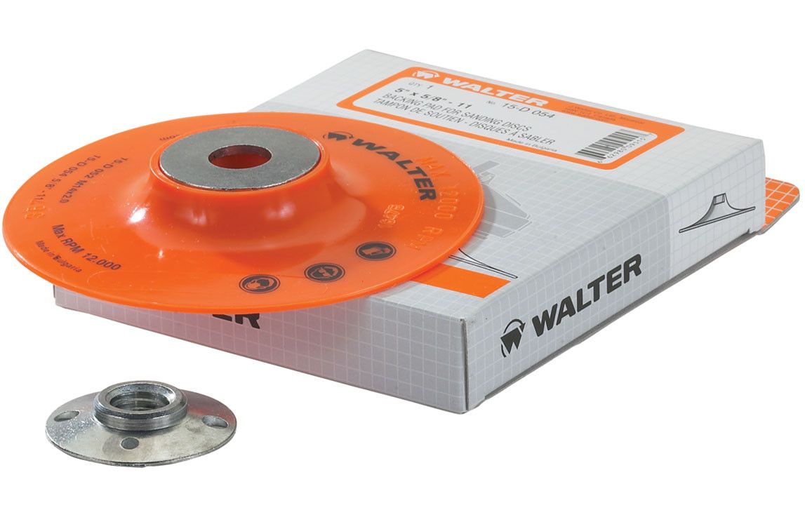 Walter 15D044 4.5" x 5/8"-11 Backing Pad Assembly – weldingoutfitter.com