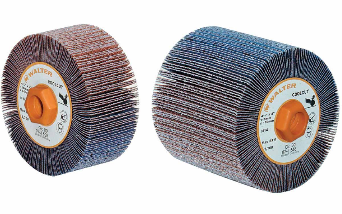 Walter 07J426 4-1/4" x 2" 60 Grit Coolcut Flap Drum – weldingoutfitter.com