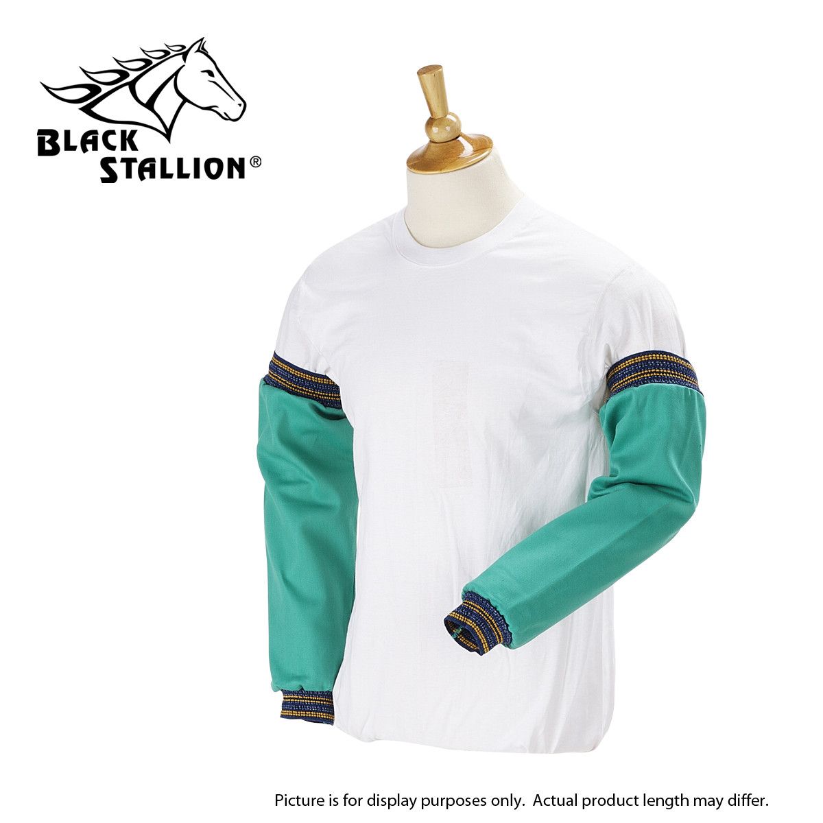 Revco F9-218S 18" Green 9 oz. Elastic Cuff Band FR Cotton Sleeves (1 P ...