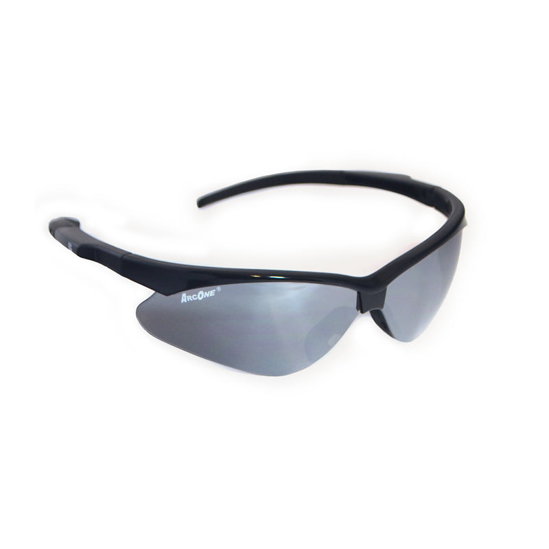 ArcOne SE-7001 Black Gloss Frame/Smoke Lens 7000 Series Safety Glasses ...
